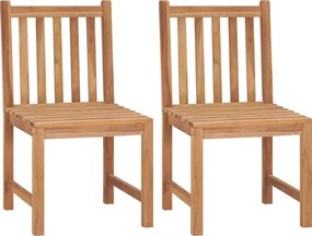 vidaXL Zahradní židle 2 ks masivní teakové dřevo [315611]
