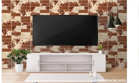 3D obkladový omyvatelný panel PVC Kávové zrna (955x480mm)