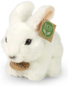 Rappa Plyšový králík bílý 18 cm ECO-FRIENDLY