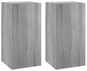 4dílný set TV skříněk šedý sonoma kompozitní dřevo - Default Title