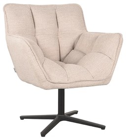 LABEL51 Otoční křeslo IAN bílé bouclé IH-50.203