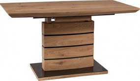 Casarredo - Komfort nábytek Rozkládací jídelní stůl LEONARDO 140x80, dub/černá