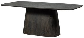 WOOOD Jídelní stůl LEAH tmavě hnědý 200x105 cm