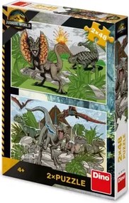 DINO Jurský svět / 2x48 dílků / od 4 let