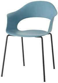 SCAB - Židle LADY B - modrá/antracitová