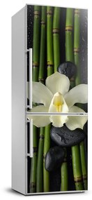 Wallmuralia Nálepka fototapeta Orchidej a bambus 60x180 cm