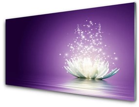 Obraz na skle Květ Lotosu 100x50 cm