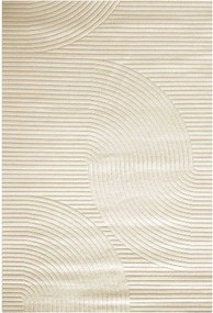 TZ Béžový obdélníkový geometrický koberec Strado Polo Path Camel se vzorem pruhů Rozměr: 160x230 cm