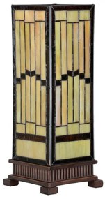 Stolní lampa Tiffany v art deco stylu Clementius – 17x17x44 cm