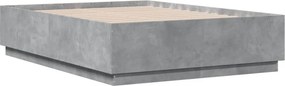Rám postele betonově šedý 120 x 190 cm kompozitní dřevo 3209747