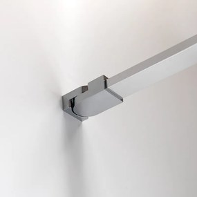 BPS-koupelny Posuvná bezrámová sprchová zástěna HYD-ATA 110 chrom/transparent - bez vaničky