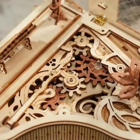 RoboTime 3D dřevěné mechanické puzzle Kouzelné piáno / od 14 let / 223