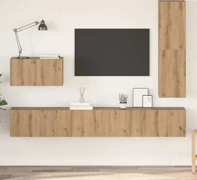 vidaXL 4dílný set TV skříněk kompozitní dřevo [3393329] Barva: dub sonoma