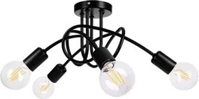 Stropní svítidlo Orno MALAGA AD-LD-6402BE27M, E27, 4x60W, černá