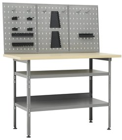 Pracovní stůl se třemi nástěnnými panely 3053426