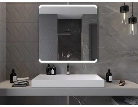 Mexen Nida podsvícené koupelnové zrcadlo 100 x 100 cm, LED 6000K, ventilátor - 9806-100-100-611-00