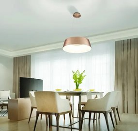 Designový lustr Emma 60 Cct zlatá s dálkovým ovládáním