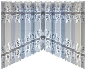 Dekorační žakárová záclona s řasící páskou CALEB 160 bílá 300x160 cm MyBestHome