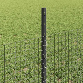 Svařovaná drátěná plotovina s tyčkami 25 x 0,5 m Šedá Síťovina 3336587