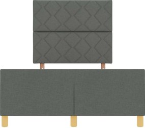 Rám postele s čelo Tmavě šedá 120 x 190 cm textil 3344789