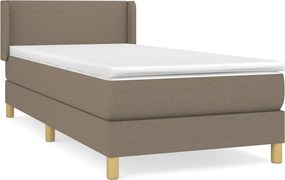 Box spring postel s matrací taupe 90x190 cm textil 3130077