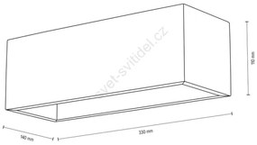 Spot-Light DO2251274 - Nástěnné svítidlo KENZO 2xG9/6W/230V borovice