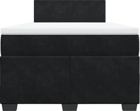 Box spring postel s matrací černá 120 x 190 cm samet 3288554