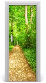 Fototapeta na dveře samolepící stezka v lese 85x205 cm