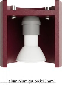 Sollux Lighting Stropní svítidlo ORBIS 2 bordó