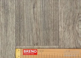 Breno PVC GREENLINE Sand Oak 0401 – šedé dřevo, šíře 400 cm