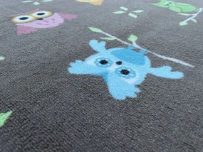 Vopi Dětský koberec Sovička 5251 hnědá 140 x 200 cm