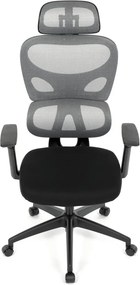 Kancelářská židle KA-K2080 GREY, houpací mechanismus, šedá (69 x 62) cm