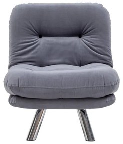 Rozkládací křeslo Misa Small Solo - Grey