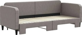 Válenda s přistýlkou taupe 80 x 200 cm textil 3196814