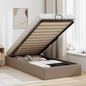 Osmanský rám postele bez matrace cappuccino 90x190cm umělá kůže 3310778