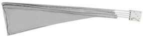 Skládací zástěna na balkón, 140 cm, 2 barvy - šedá