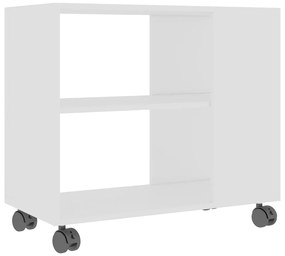 Odkládací stolek bílý 70 x 35 x 55 cm kompozitní dřevo - Default Title
