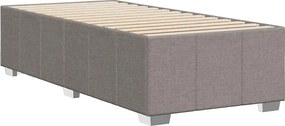 Rám postele bez matrace taupe 100 x 200 cm textil 3284815