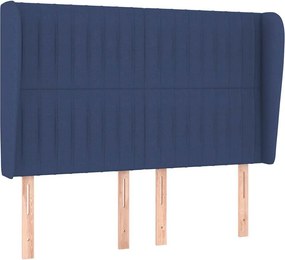 Box spring postel s matrací modrá 140x190 cm textil 3128123