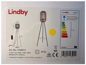 Lindby Lindby - Stojací lampa MARLY 1xE27/40W/230V LW1315