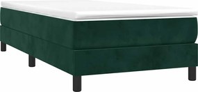 Rám postele s boxspringem tmavě zelená 90 x 190 cm samet 3120745