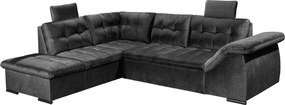 XXXLutz ROHOVÁ SEDAČKA, textil, černá MID.YOU - Sedací soupravy - 002220045704