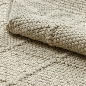 Dywany Łuszczów, Kusový koberec Tahar 99001B cream, 200x290, bílá, ložnice