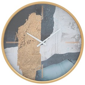 Modré nástěnné hodiny Mauro Ferretti Art, ø 60 cm