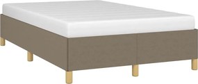Rám postele bez matrací taupe 120x190 cm textil 3269642