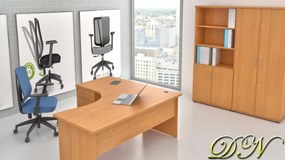 Sestava kancelářského nábytku Komfort 1.18, buk ZE 1.18 11