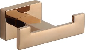 Mexen příslušenství, Arno držák na ručníky, 2-háček, růžová zlatá, 7020735-60