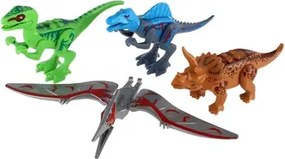 TEDDIES Stavebnice dinosaurus / Plast / Mix druhů / 13x10 cm / od 6 le