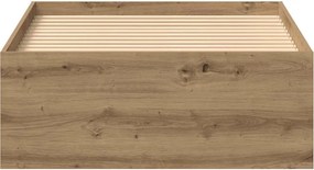 Rám postele bez matrace dub artisan 75x190cm Dřevěné konstrukce 3329310