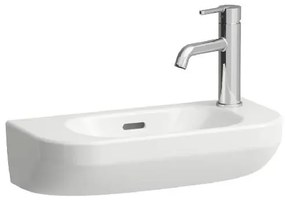 Laufen Lua - Umývátko 50x23 cm, s přepadem, otvor pro baterii vpravo, bílá H8150820001061